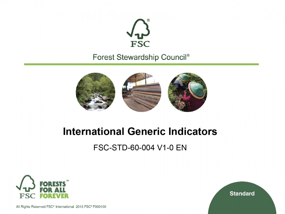 Indicadores Genéricos Internacionais (IGI) publicado | Forest Stewardship Council